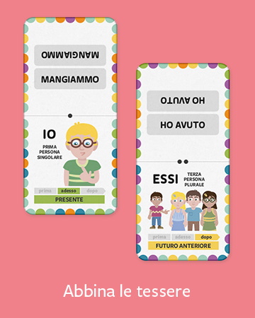 Giocadomino - Verbi | imparare i verbi divertendosi | da 7 anni